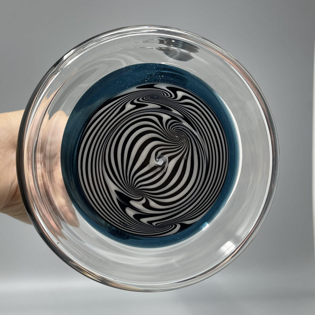 Augy Glass Blue Worked Beaker | The Glass Warehouse